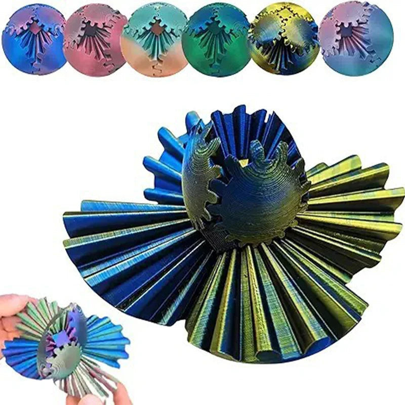 Anti-Anxiety Gear Sphere Stress Relief Toy – Vivid Basket