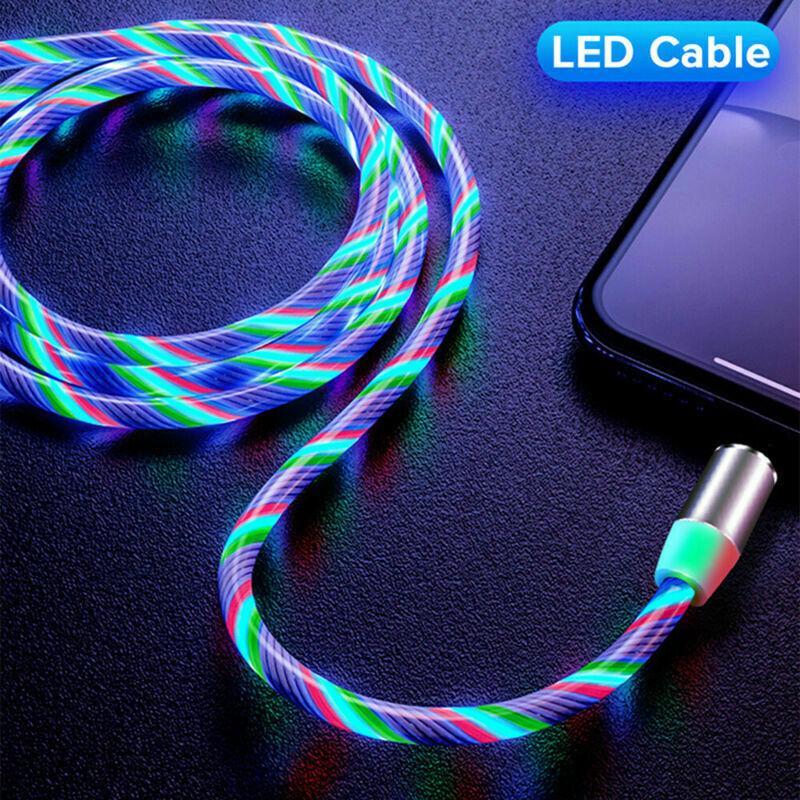 Magnetic Absorption LED Flowing Light Fast Charging Cable – Vivid Basket